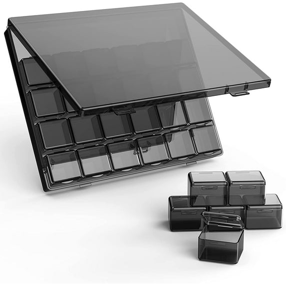 30 Packs Plastic Stackable Organizer Containers with Lids, Mini ...