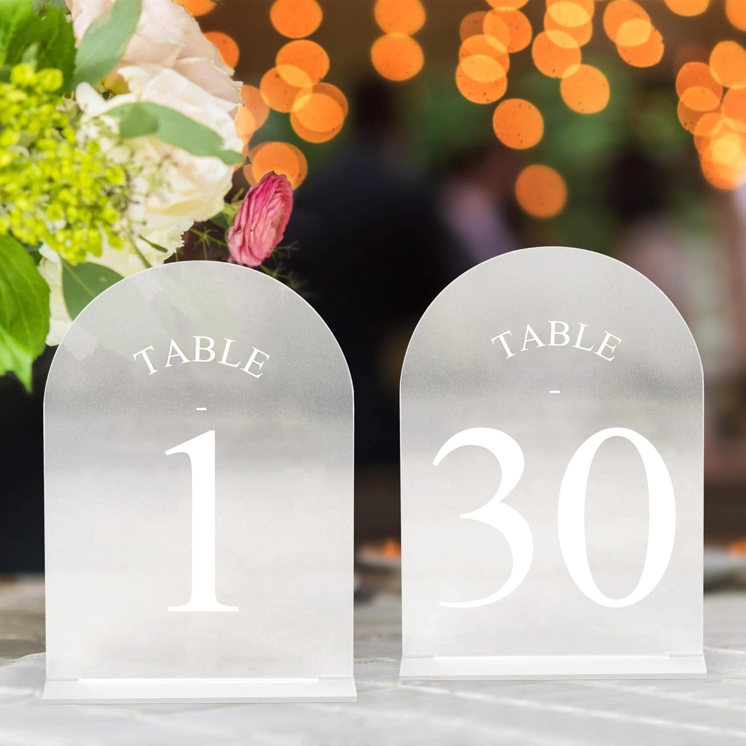 30 Packs Table Number Holders - 5" X 7" Acrylic Sign Table Numbers 1-30 ...