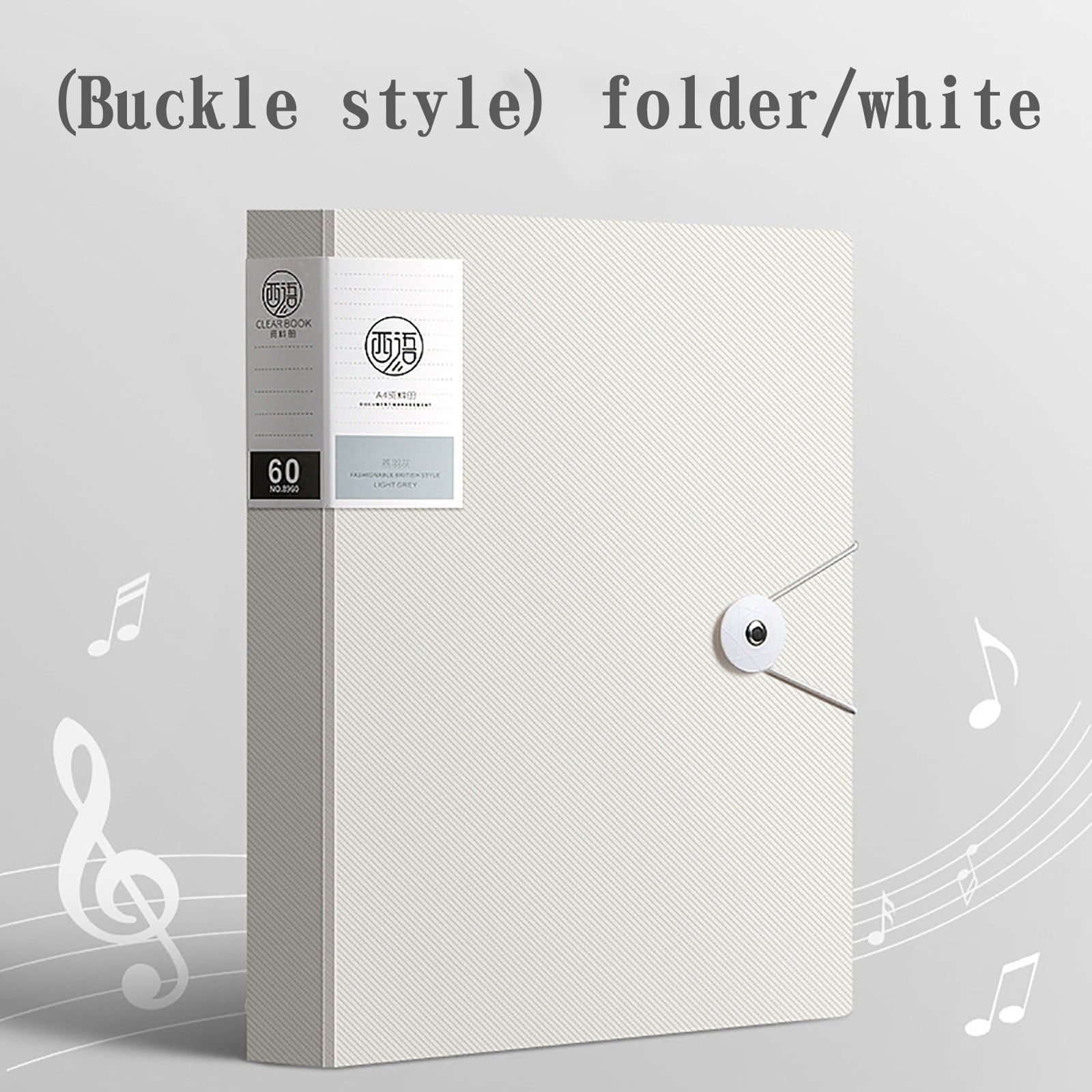 30-Page A4 Clear Sheet Protector Binder - Polypropylene Document ...