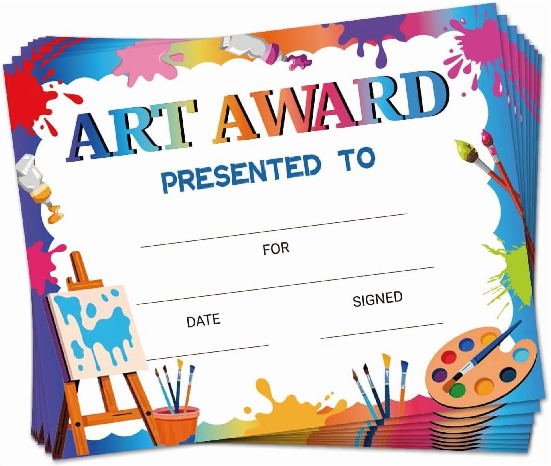 30 Painting Style Certificate of Achievement Completion Art Award ...