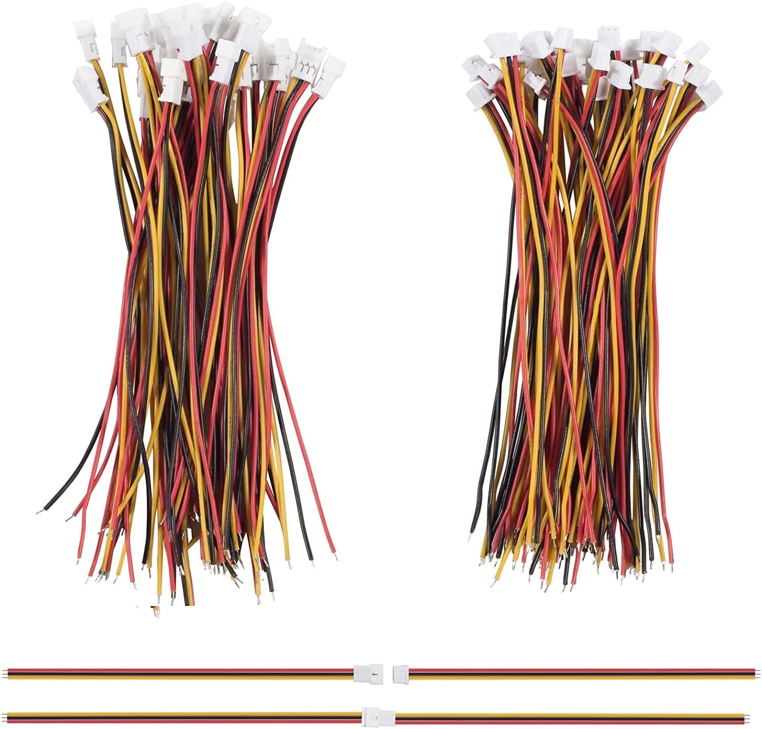 30 Pairs 1.25mm JST 3 Pin Micro Electrical Male and Female Connector ...