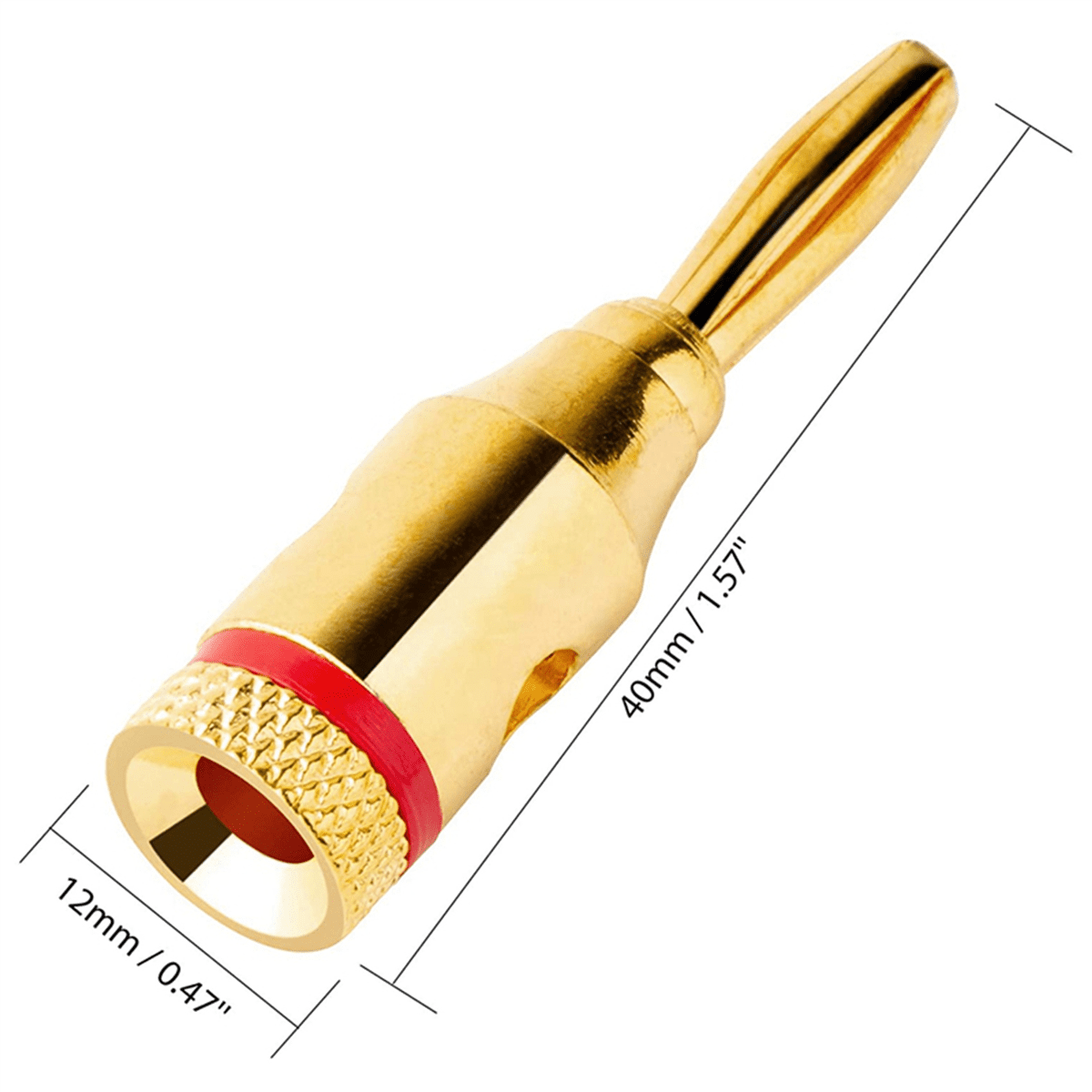 30 Pairs Banana Plugs - Open Screw Type for Speaker Wire, Home Theater ...