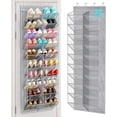 30 Pairs Over the Door Shoe Organizer Breathable Mesh Hanging Shoe Rack ...