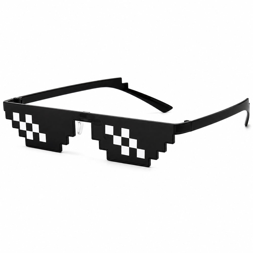30 Pairs Mosaic Decorative Glasses, Fashion Black Plastic Eyewear ...