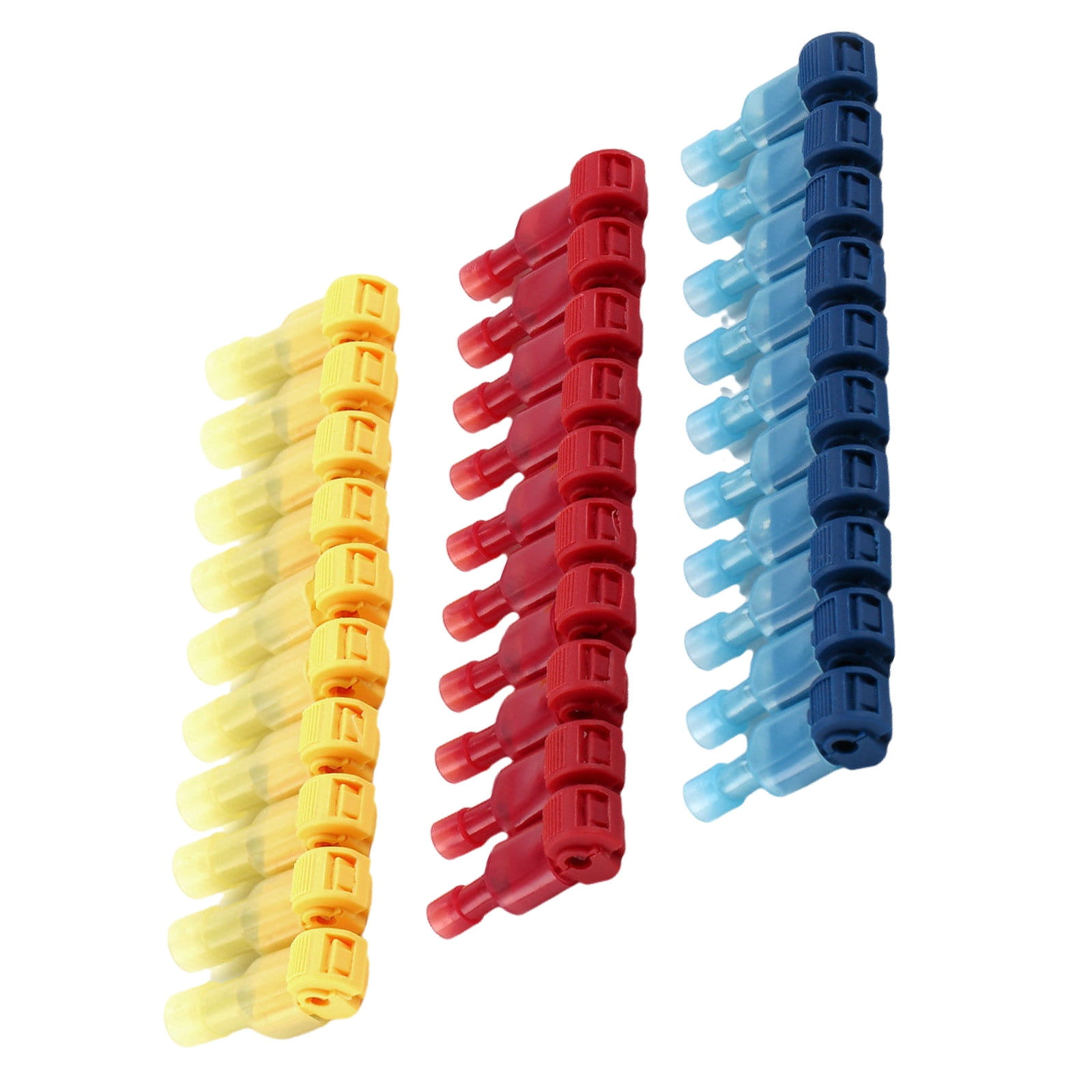 30 Pairs T-Tap Wire Splices Connectors with Male Disconnects Electrical ...
