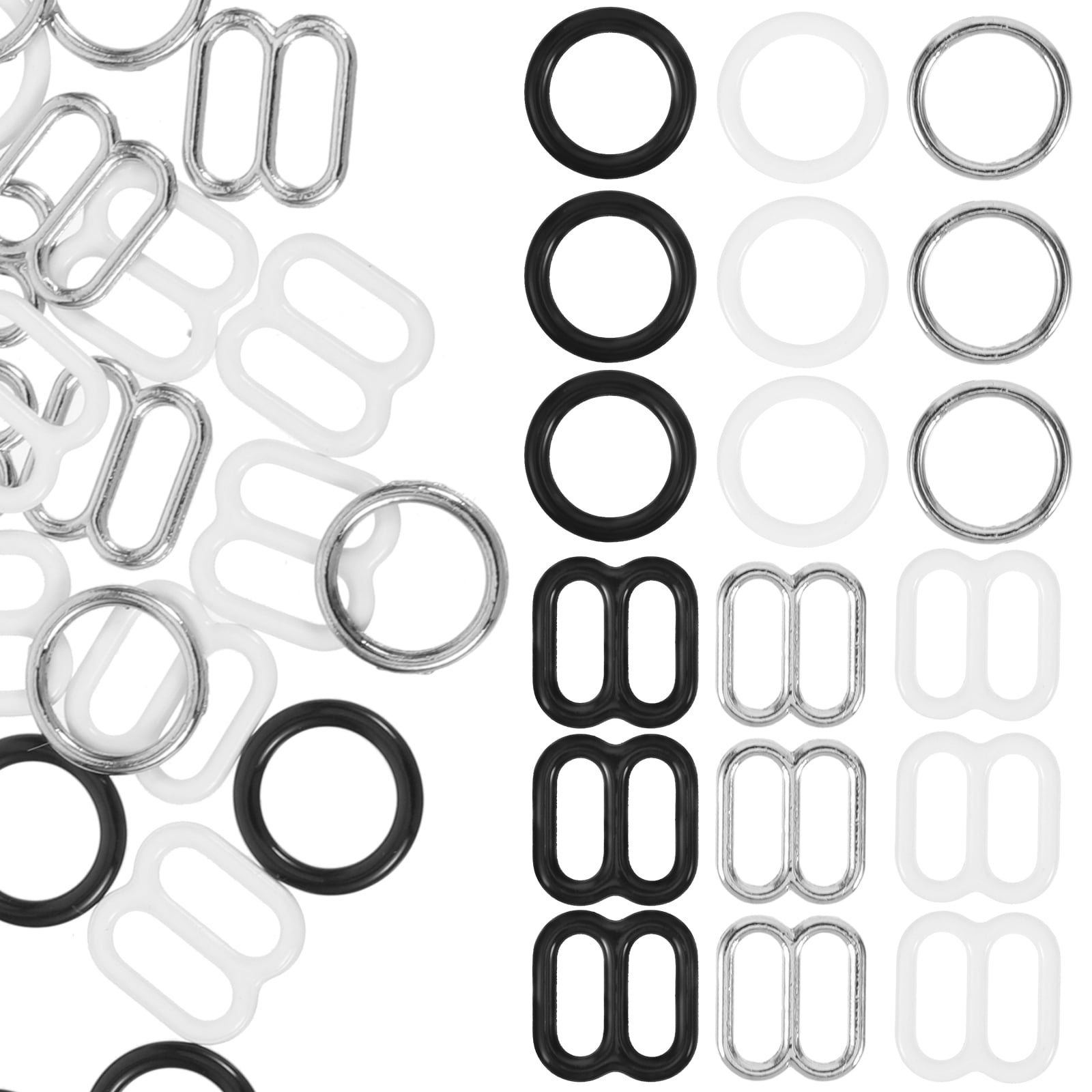 FENGGUIQU 30 Pairs Adjustable Alloy Bra and Underwear Clips Fasteners ...