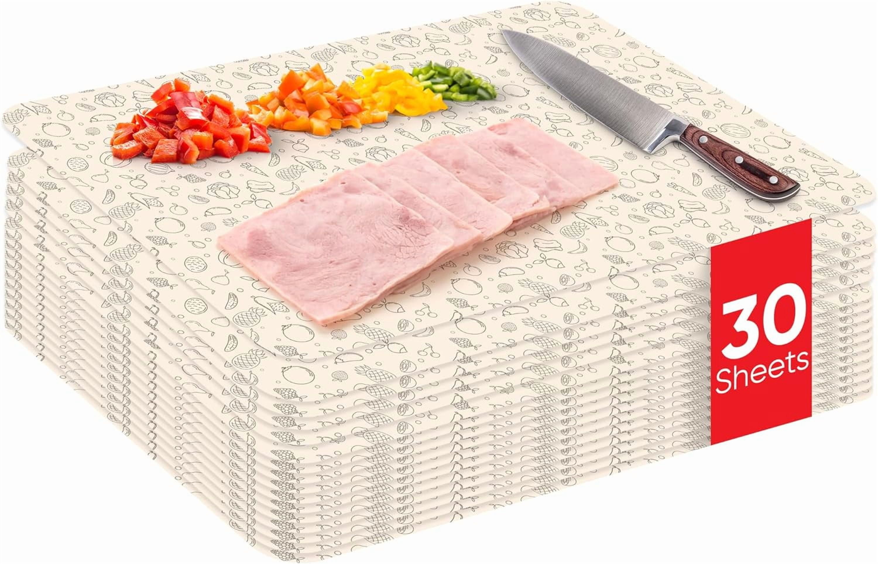 30 Pc Disposable Cutting Board Sheets - Durable Flexible Chopping Mats ...