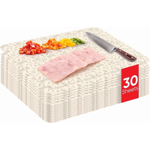 30 Pc Disposable Cutting Board Sheets - Durable Flexible Chopping Mats ...