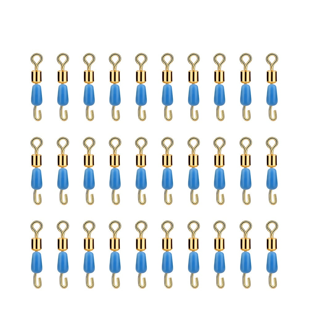 30 Pc Silica Gel Buoy Fishing Float Stop Beads Lures Catfishing Blue ...