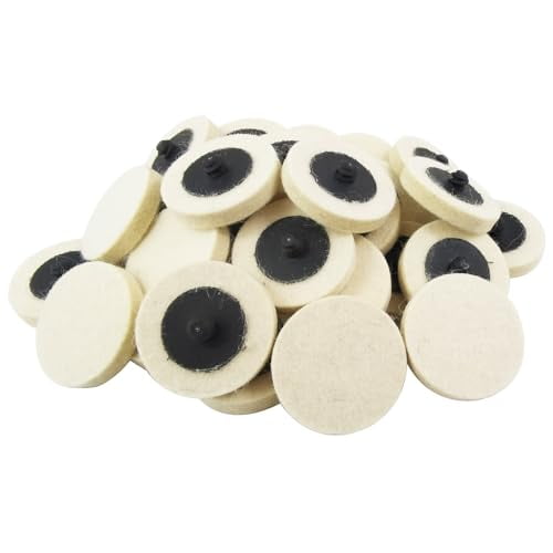 𝐉𝐔𝐍𝐋𝐈𝐗𝐍 30 Pcs 2" Wool Felt Discs, 2" Compressed Wool Fabric Quick ...