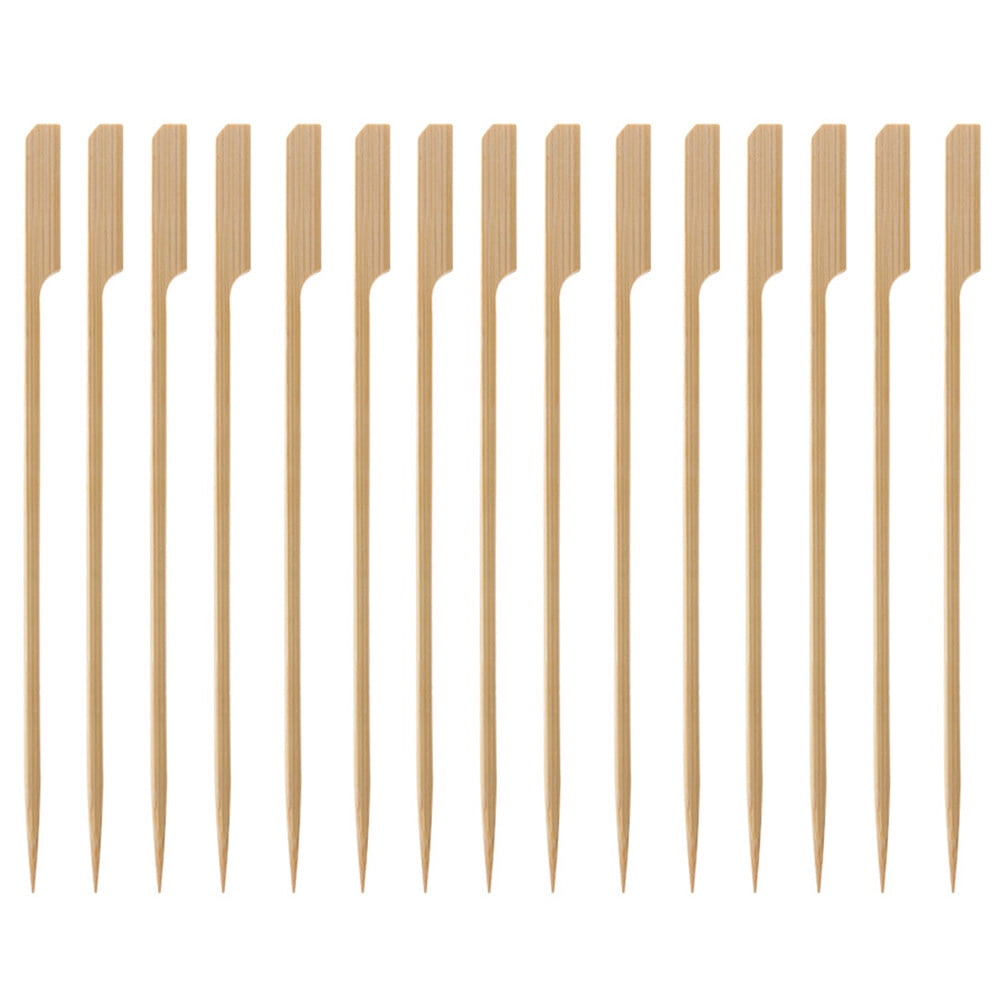 30 Pcs 20cm Bamboo Roasting Sticks BBQ Disposable Appetizer Skewers ...