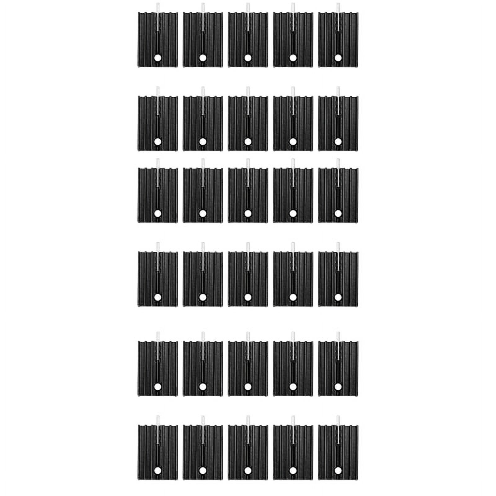 30 Pcs 21X15X11mm Black Aluminum Heat Sink for TO-220 Mosfet ...