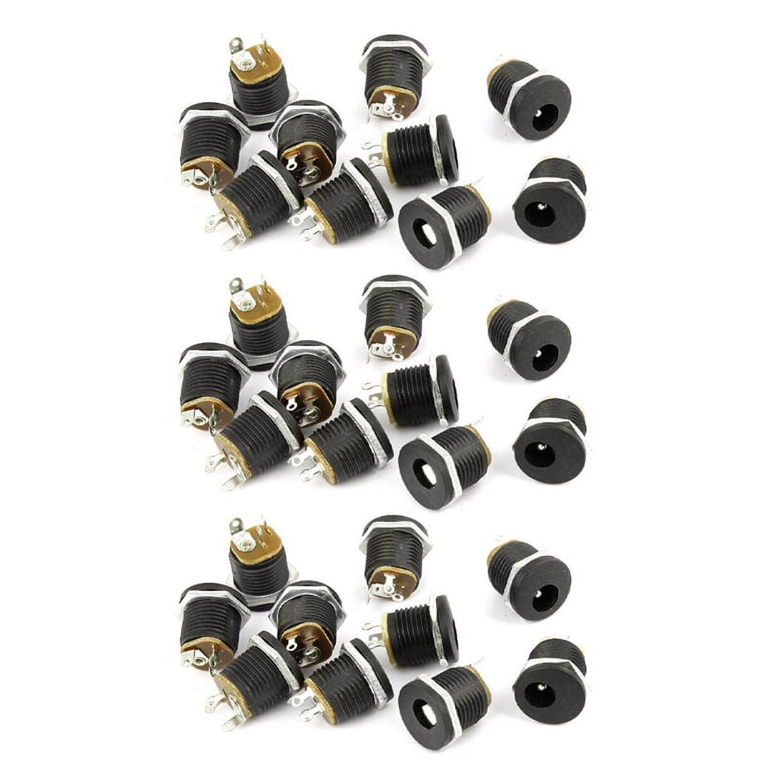 30 Pcs 3-Terminal Soldering 2.1mm x 5.5mm Female Power Jack DC Socket ...