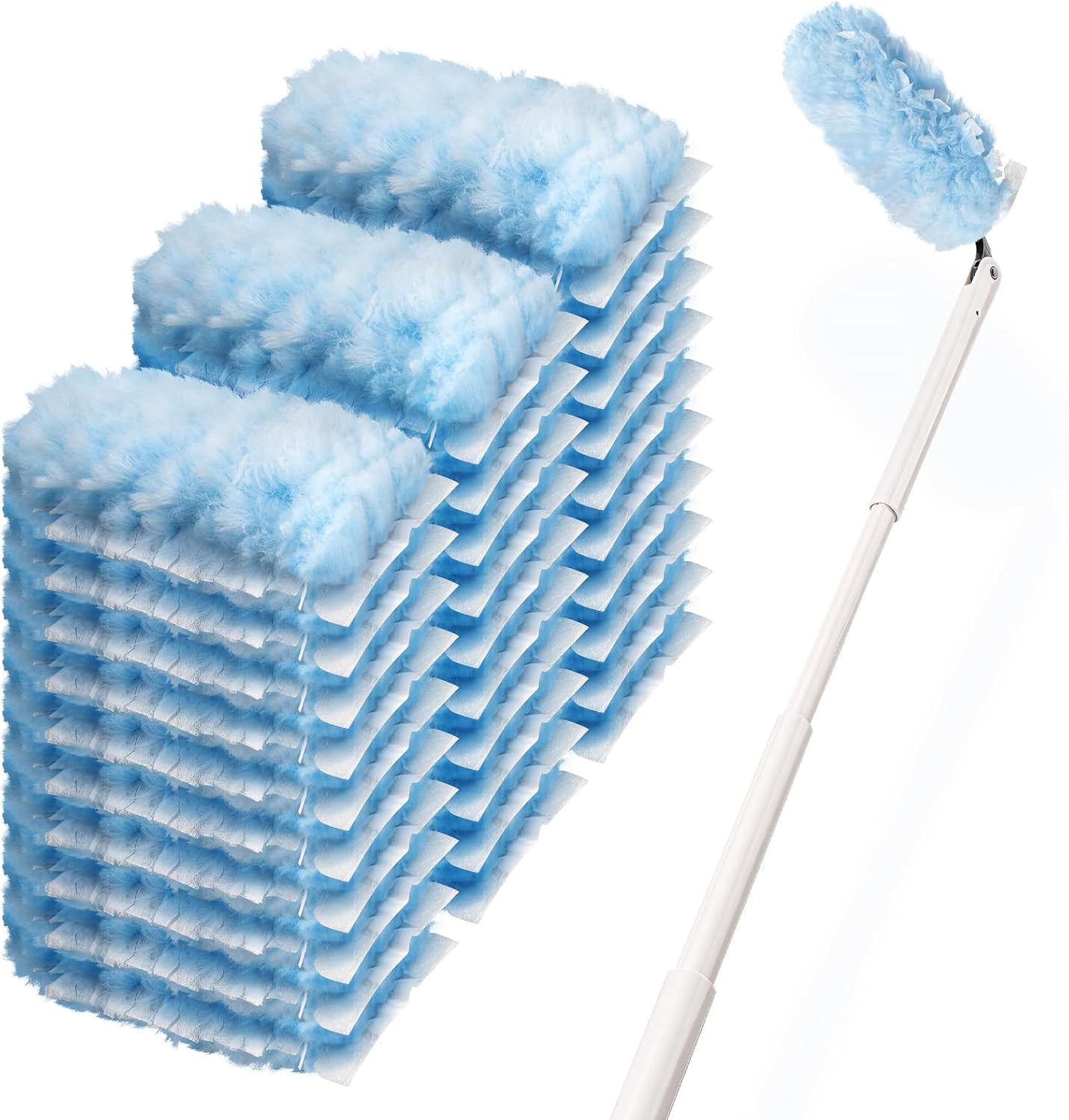 30 Pcs 360° Duster Refills for S-wiffer Dusters,Disposable Microfiber ...