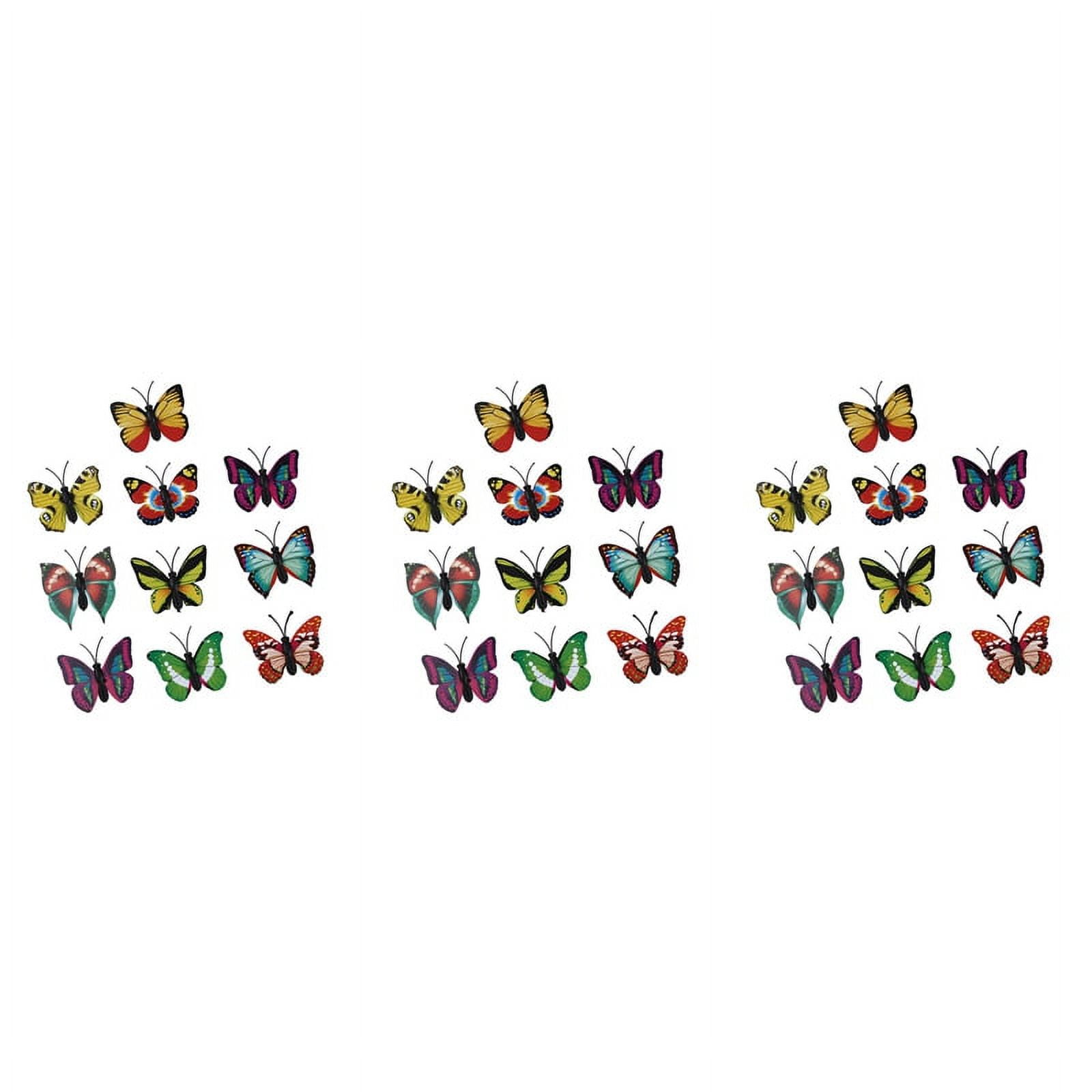 30 Pcs 3D Magnetic Butterfly Fridge Home Room Wall Decor Decorative ...