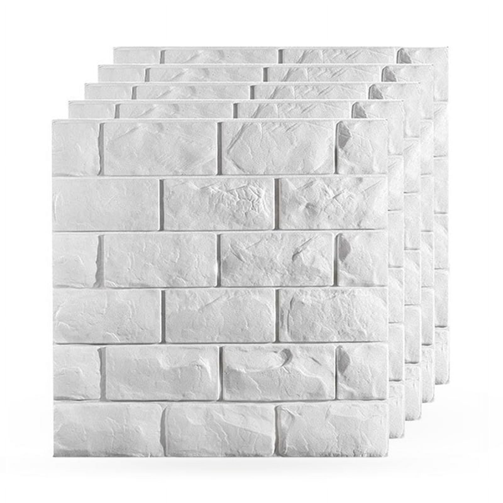 30 Pcs 3D Wall Panels Peel and Stick Foam Brick Wallpaper Self Adhesive ...
