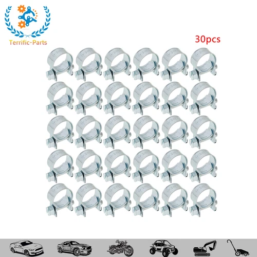 30 Pcs 5/16" (13Mm-15Mm) Fuel Injection Hose Clamp / Auto Fuel Clamps ...