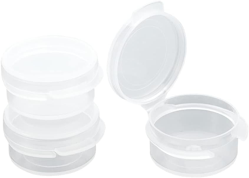 30 Pcs 5 Grams Plastic Cosmetic Jars Empty Clear Case Mini Sample ...