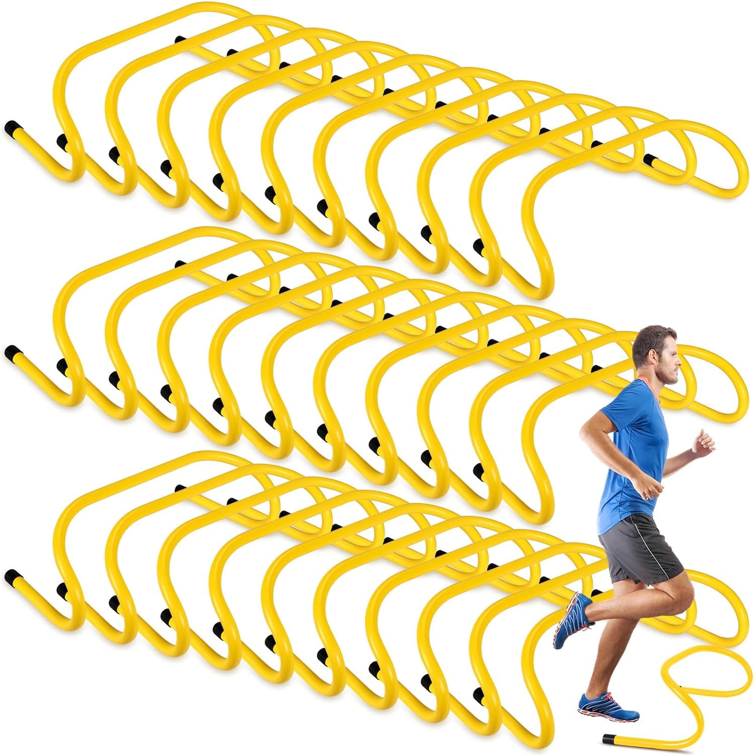 30 Pcs 6" Speed Agility Training Hurdles Plyometric Practice Agility ...