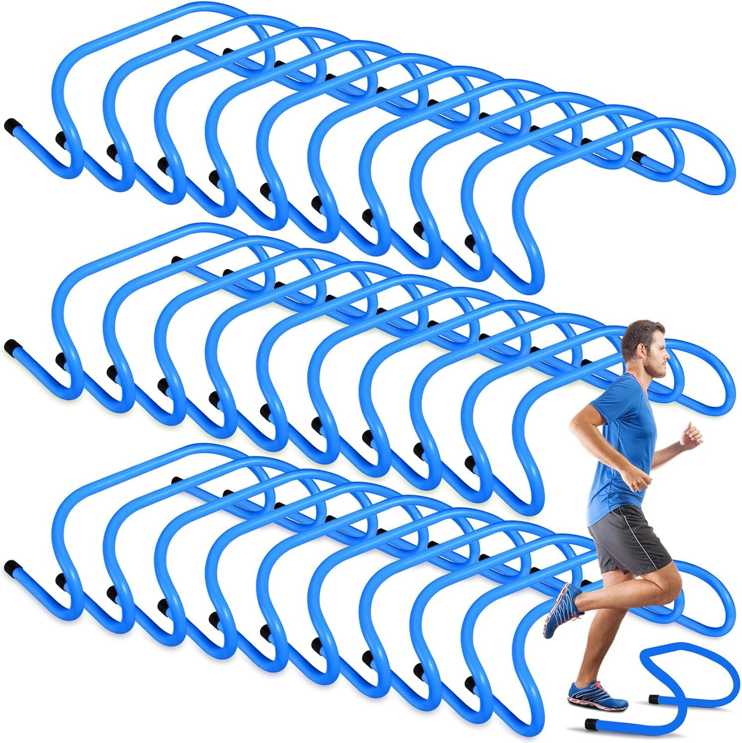 30 Pcs 6" Speed Agility Training Hurdles Plyometric Practice Agility ...