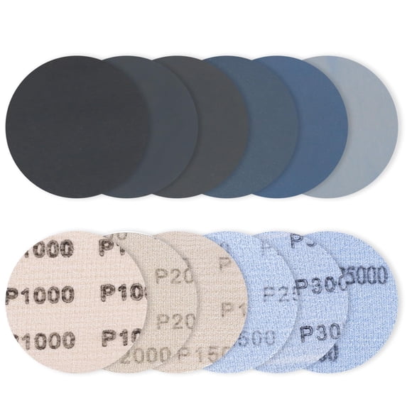 30 Pcs 75mm Sanding Discs, Round Hook and Loop Sanding Pads, Wet and ...