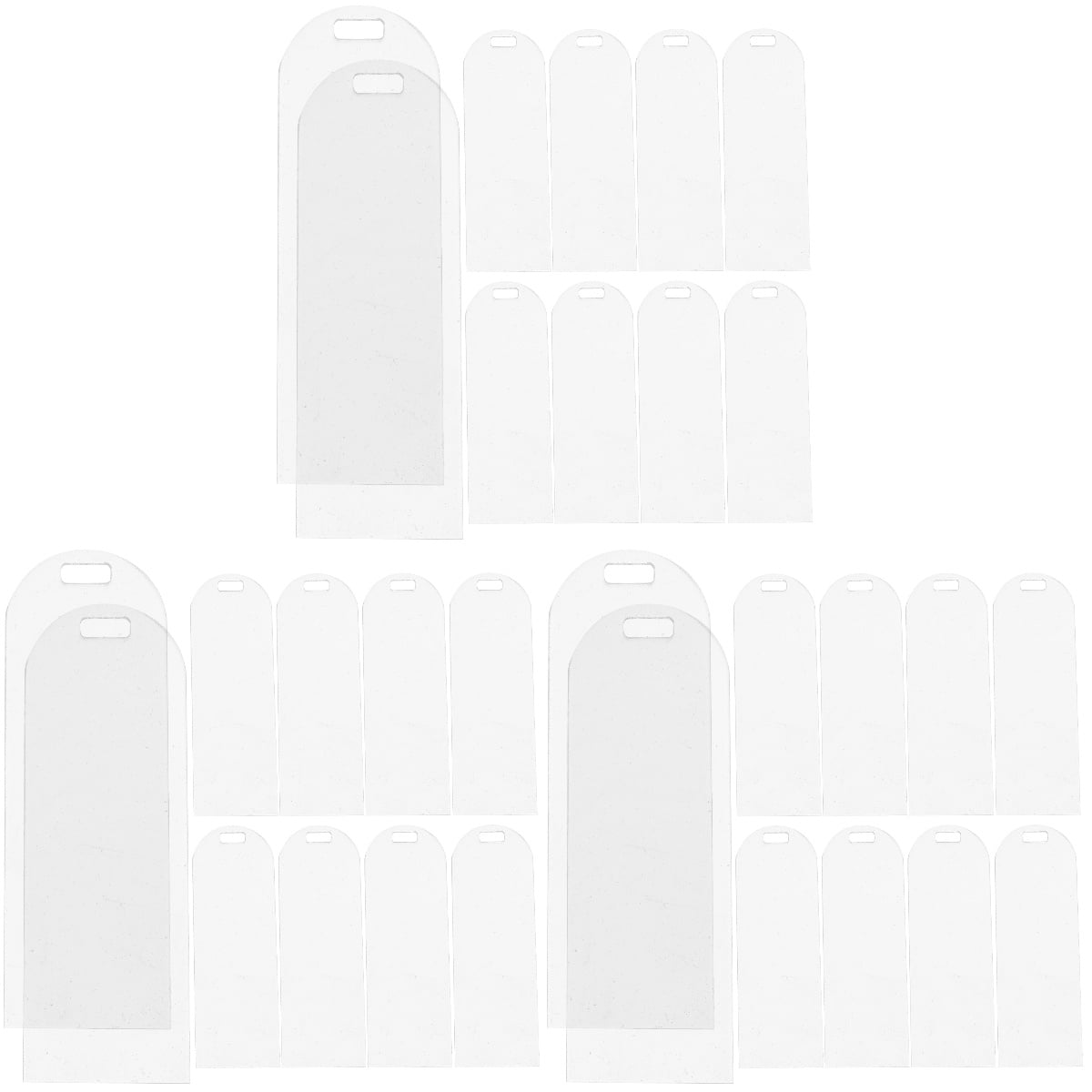 30 Pcs Acrylic Bookmarks for Crafts Transparent DIY Acrylic Bookmarks ...