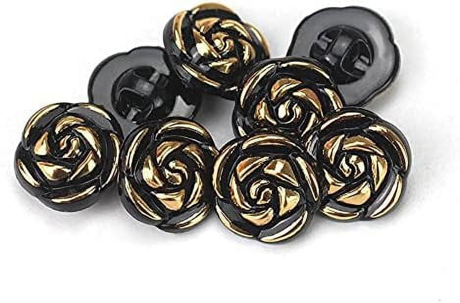 30 Pcs Acrylic Rose Flower Buttons Shirt Buttons Sewing Accessories DIY ...