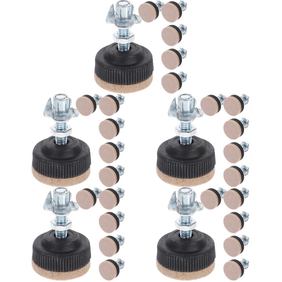 30 Pcs Adjustable Feet Desk Legs Adjustable Legs Furniture Leveler ...