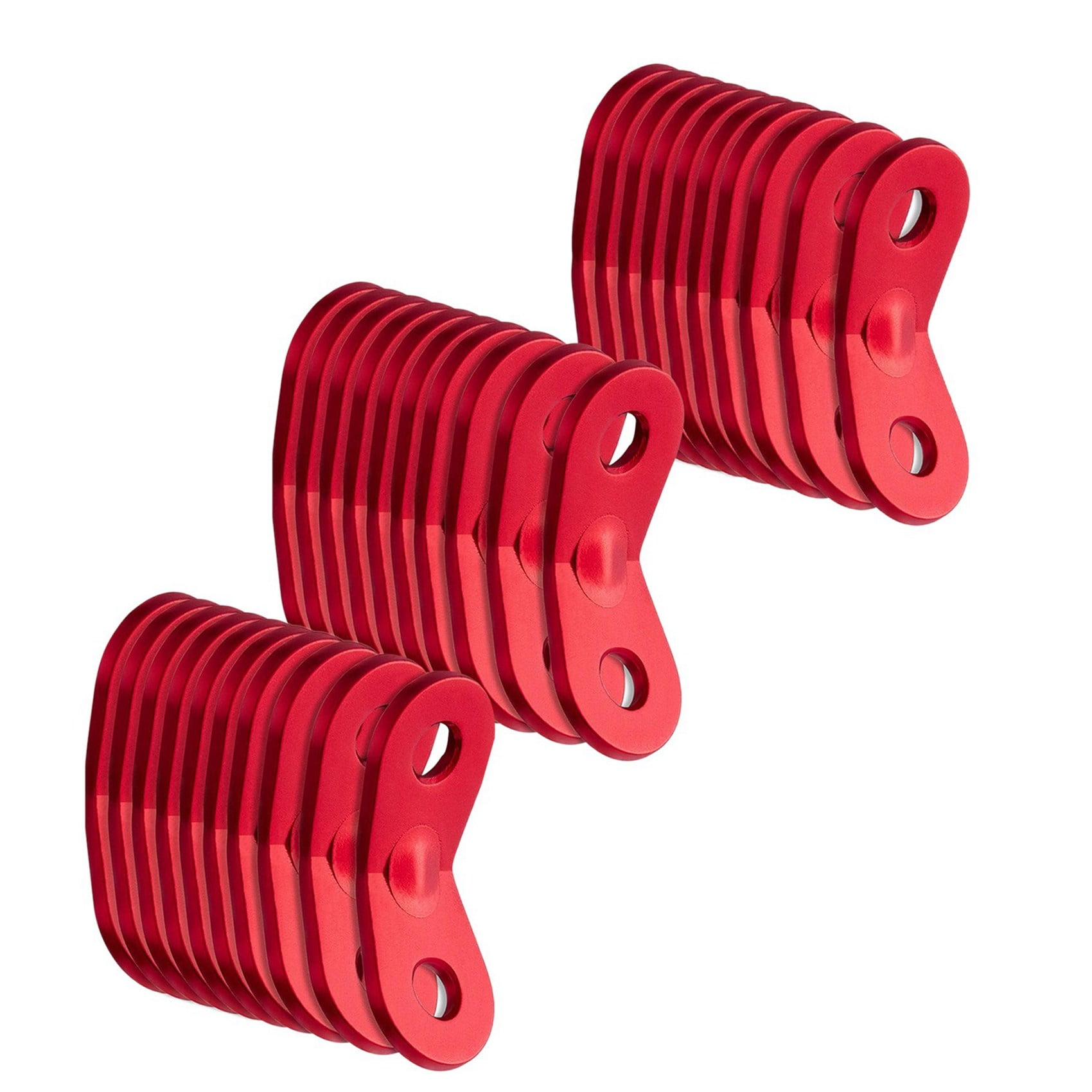 30 Pcs Aluminum Alloy Rope Cord Adjuster,Tent Tensioners Rope Adjuster ...