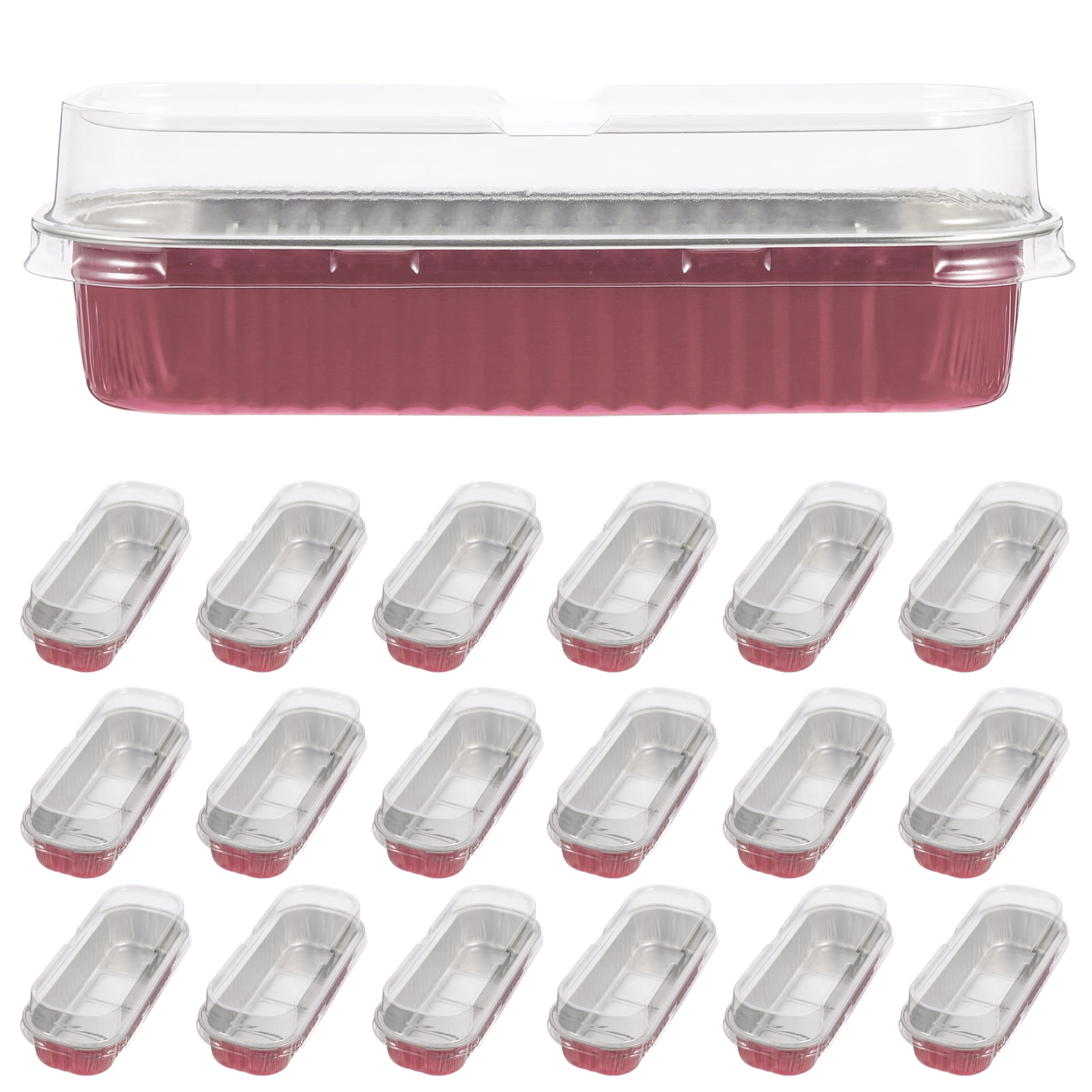 Raindrops 30Pcs Clear Cake Carrier Rectangular Cake Box Baking Packing ...