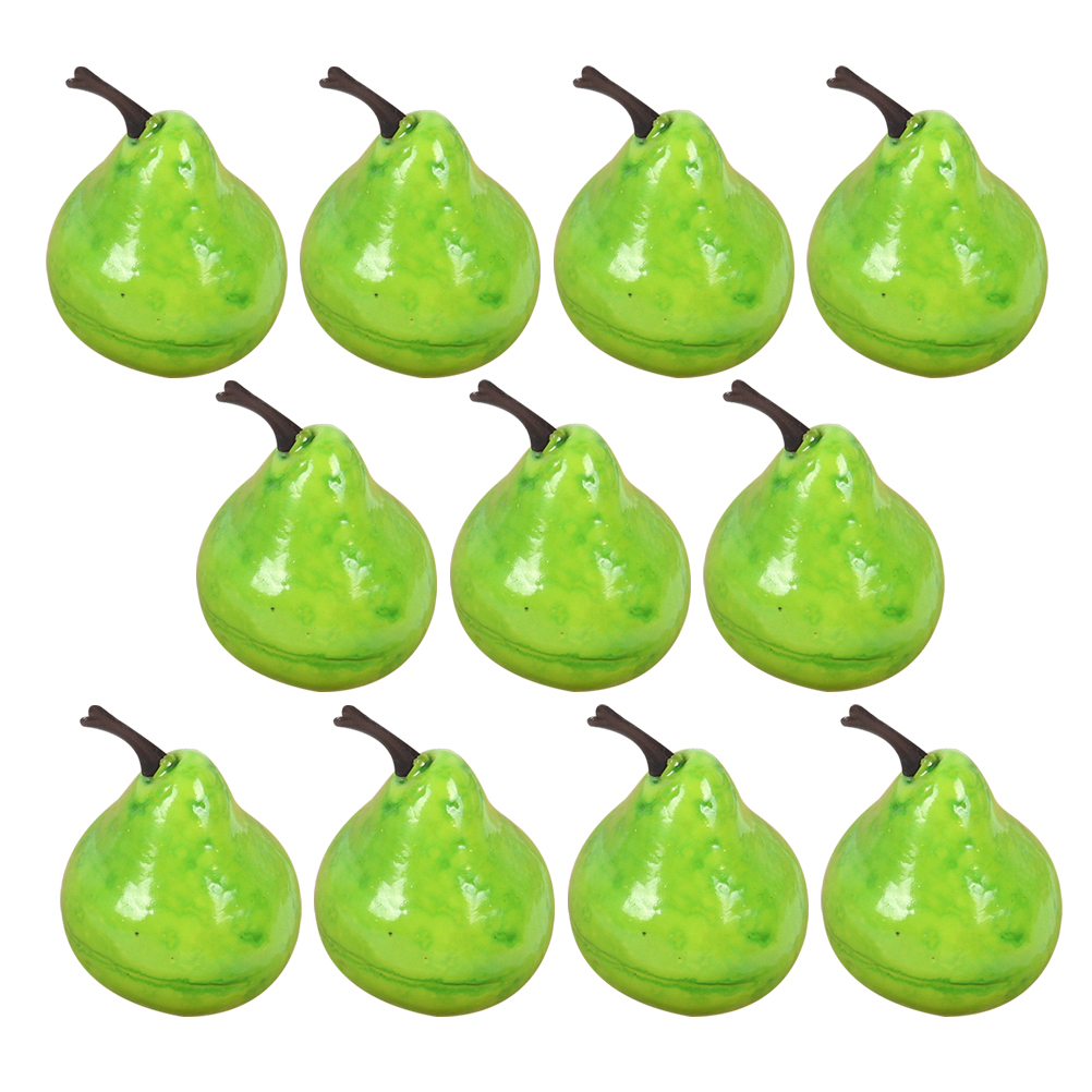30 Pcs Artificial Fruit Fake Pear Adorable Model Fruits Multifunction ...