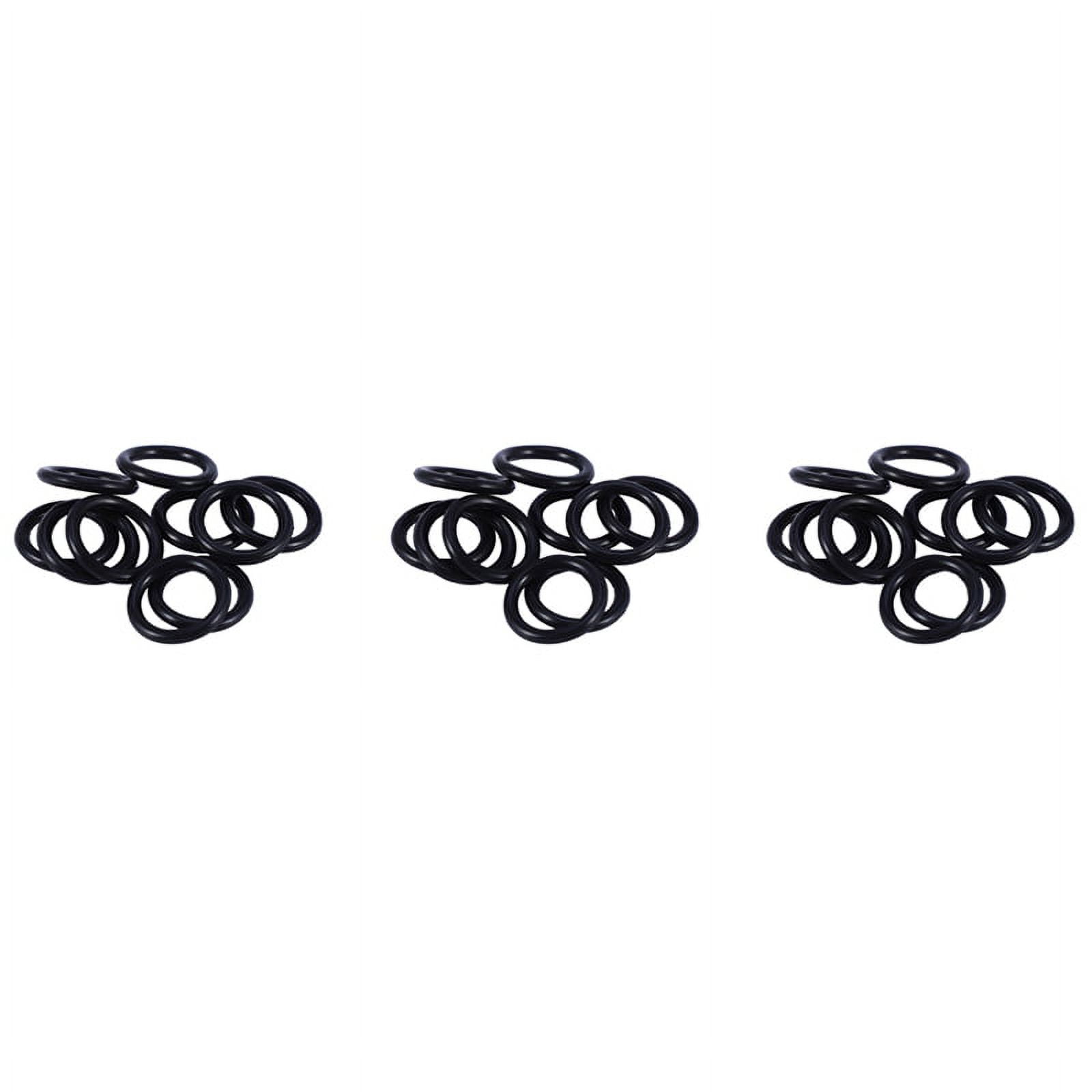 30 Pcs Black Rubber Oil Seal O Shaped Rings Seal Washers 16 x 12 x 2 mm ...
