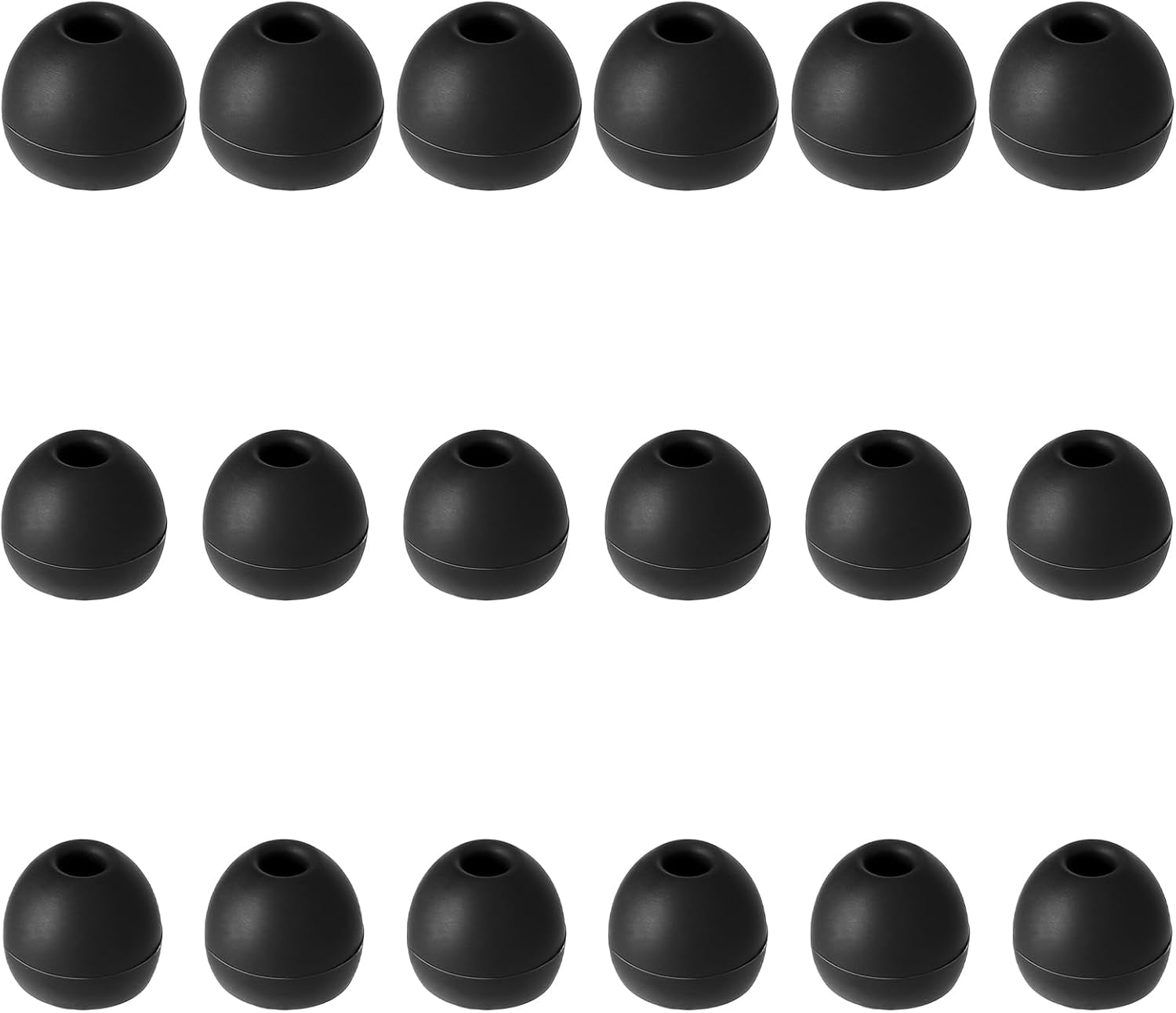 30 Pcs Black Silicone Earbuds Tips Replacement Earbud In-Ear Earphone ...