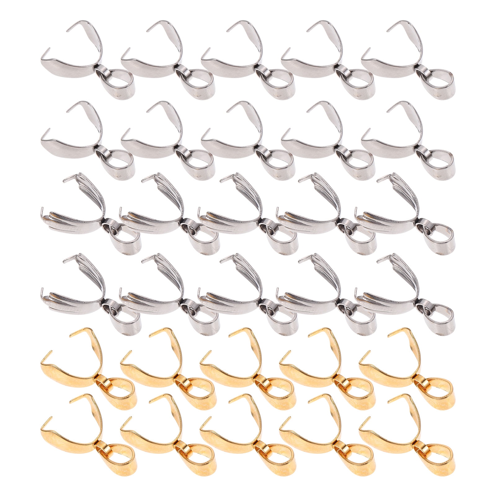 30 Pcs Bracelet Pendant Buckle Keychain Making Supplies Connector ...