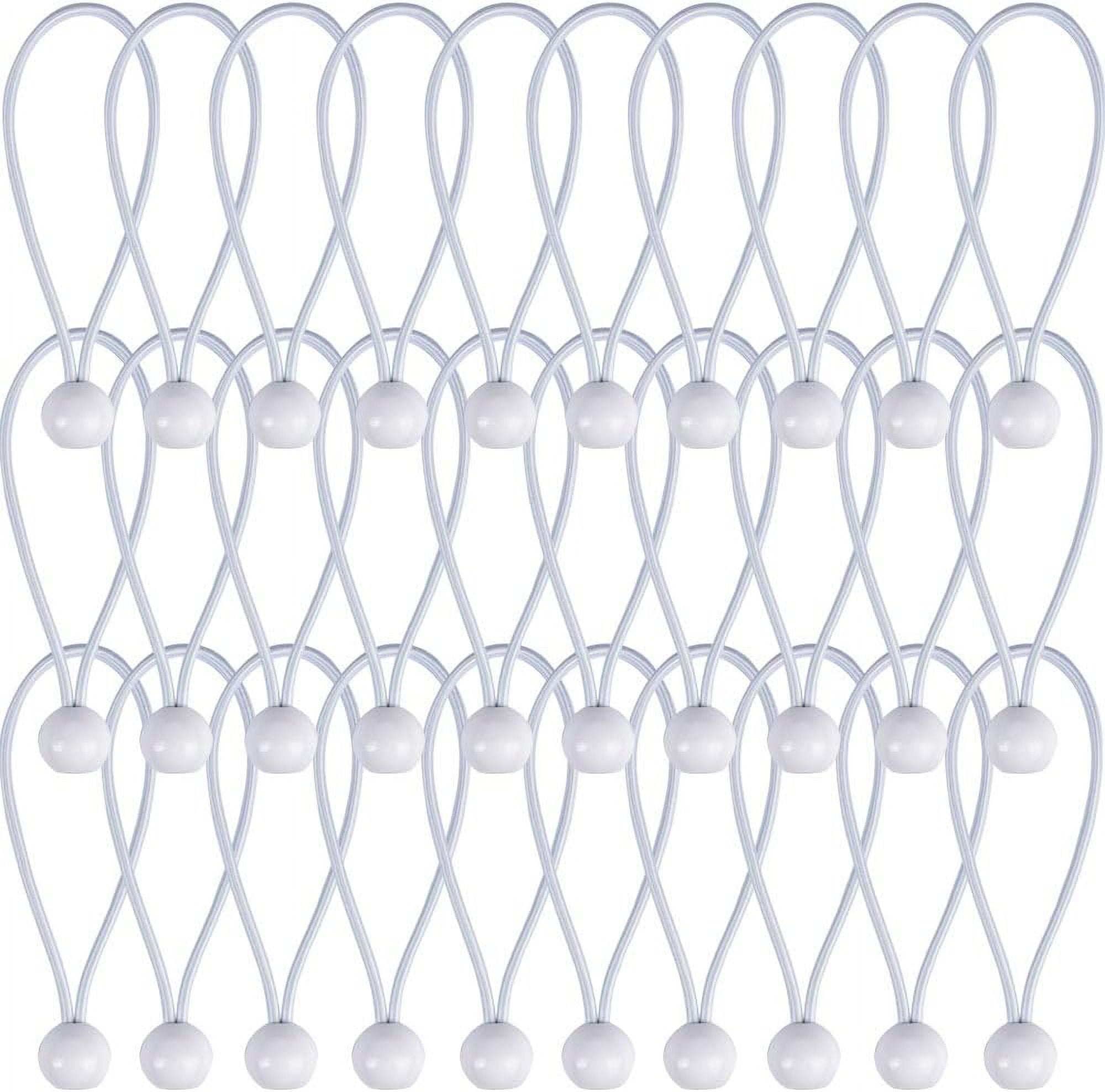 30 Pcs Bungee Balls White 9inch Bungee Cord Heavy Dut 9 inch Tarp ...