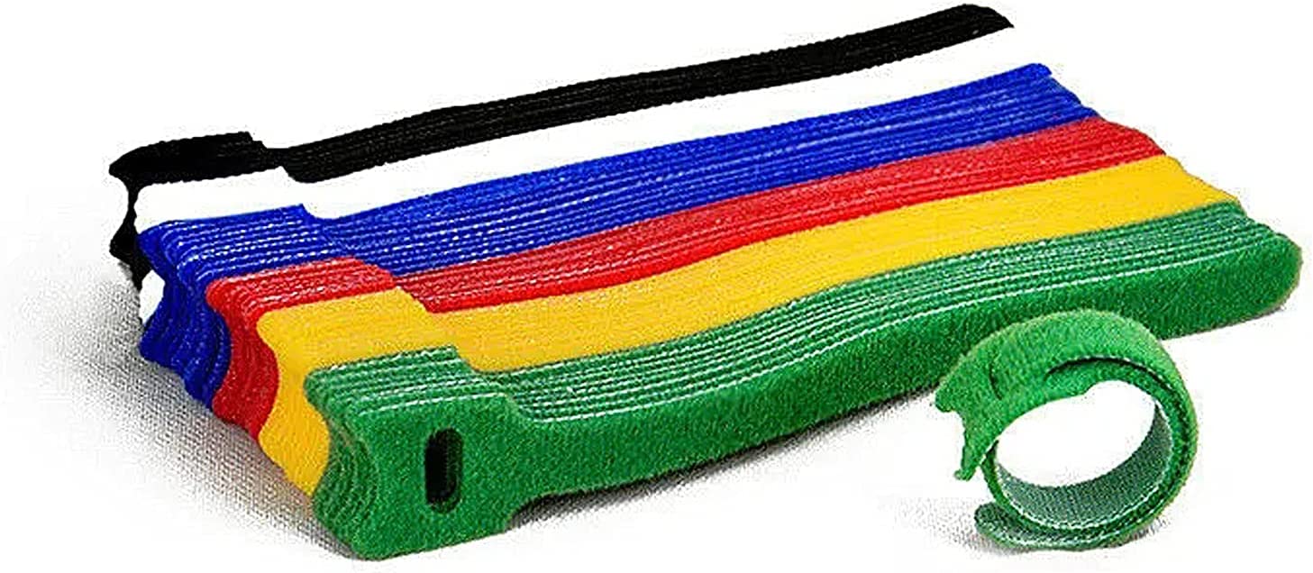 30 Pcs Cable Straps,6 Inches Reusable Hook and Loop Straps for Cables ...
