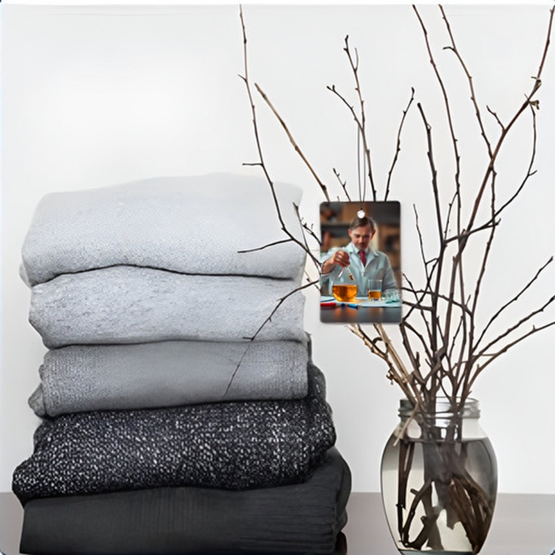 30 Pcs Car Air Freshener - Scientist in Lab Design Featuring a Focused ...