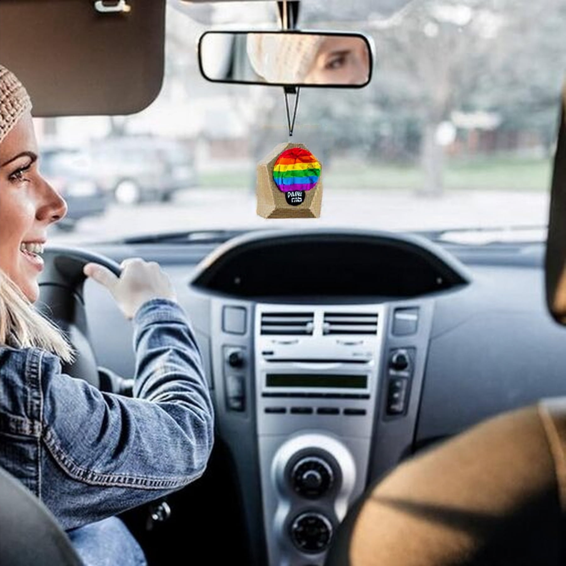 30 Pcs Car Air Fresheners - Vibrant Rainbow Pride Flag Design with Bold ...