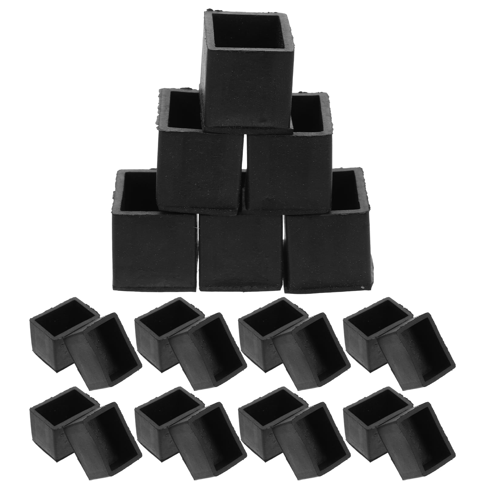 30 Pcs Chair Caps for Legs Clear Table Protector Pads Black - Walmart.com
