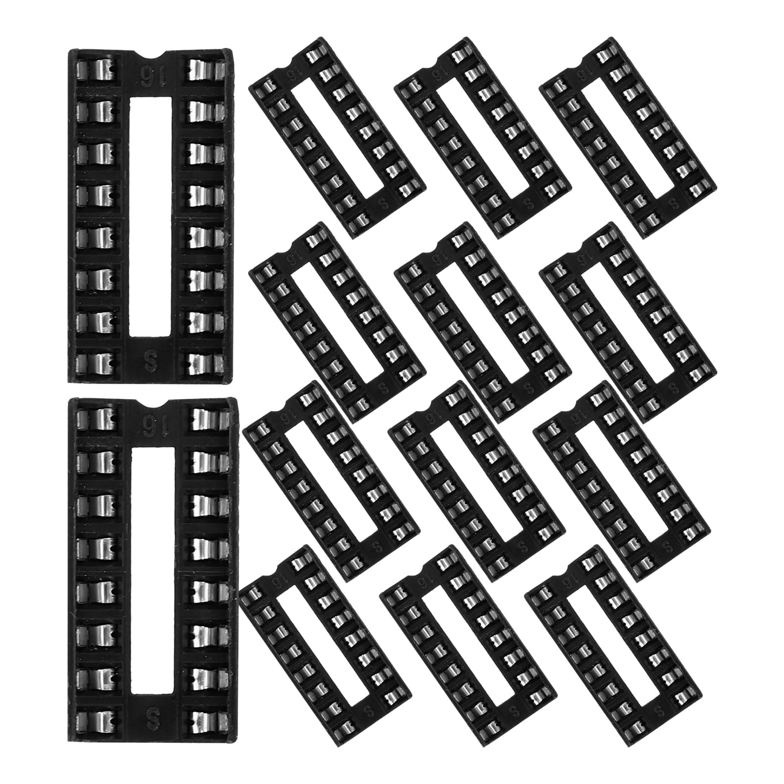 30 Pcs Chip Base IC Socket for PCB Soldering IC Socket Adapter DIP IC ...