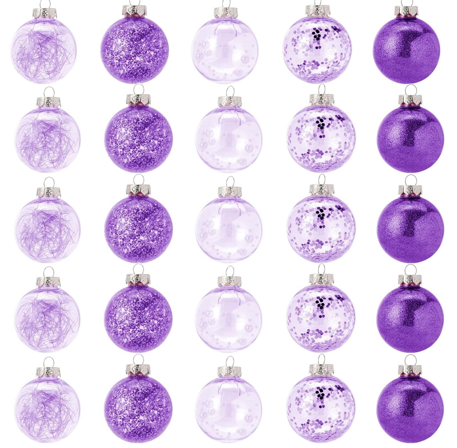 30 Pcs Christmas Tree Baubles,Happon 2.36 inch Hanging Christmas Balls ...