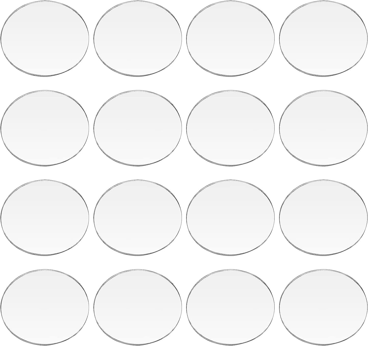 30 Pcs Clear Circles Acrylic Sheet 2 inch Circular Miniature Bases ...