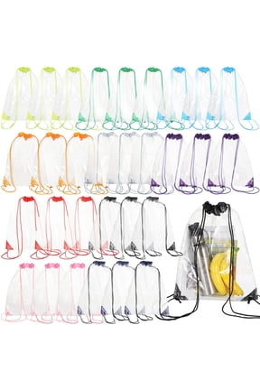 Clear Drawstring Backpacks for School and Events