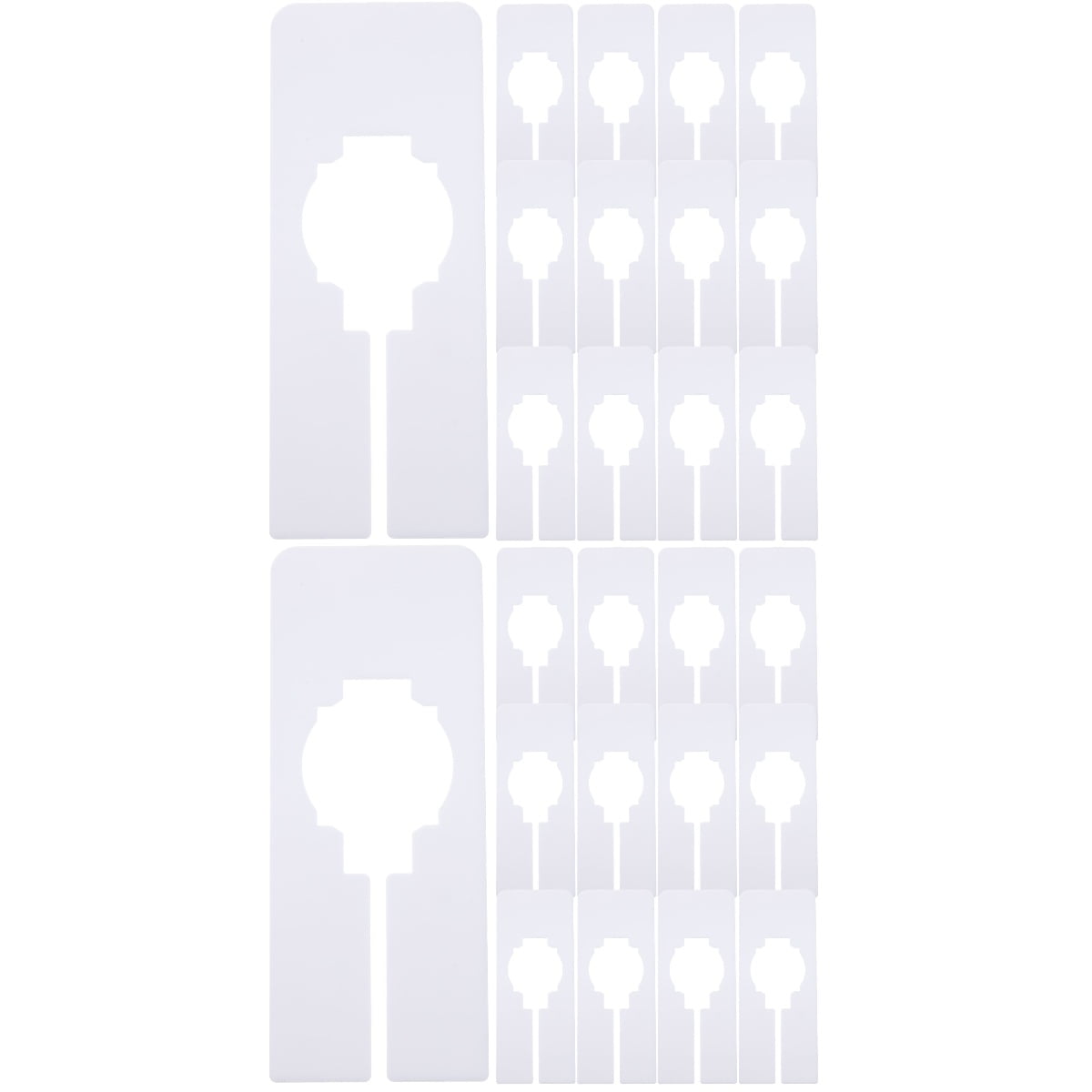 30 Pcs Closet Rack Dividers Clothing Hanger Dividers Clothes Size ...