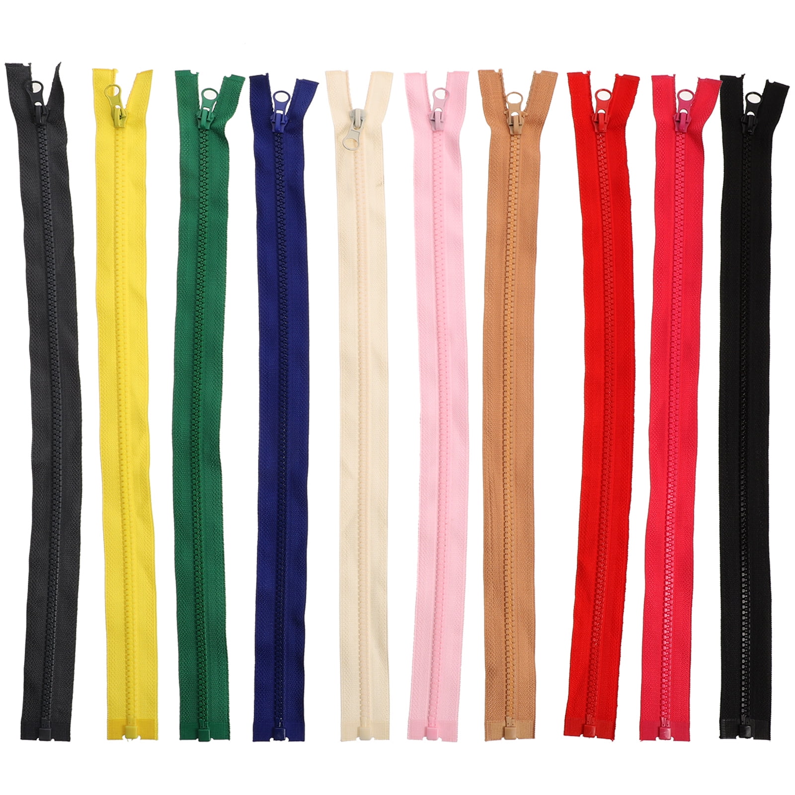 30 Pcs Clothing Zipper Large Decorative Zippers Invisible Heavy Duty ...