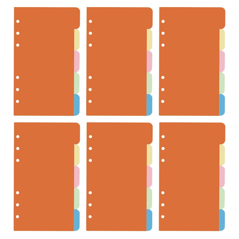 HOOWIFFY Paper Binder Dividers Assorted Color 30Pcs 6.8x4.1In - Walmart.com