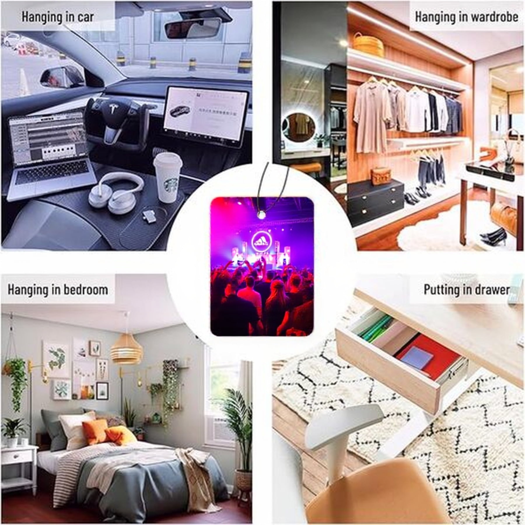 30 Pcs Concert Scene Air Freshener for Car - Vibrant Design with ...