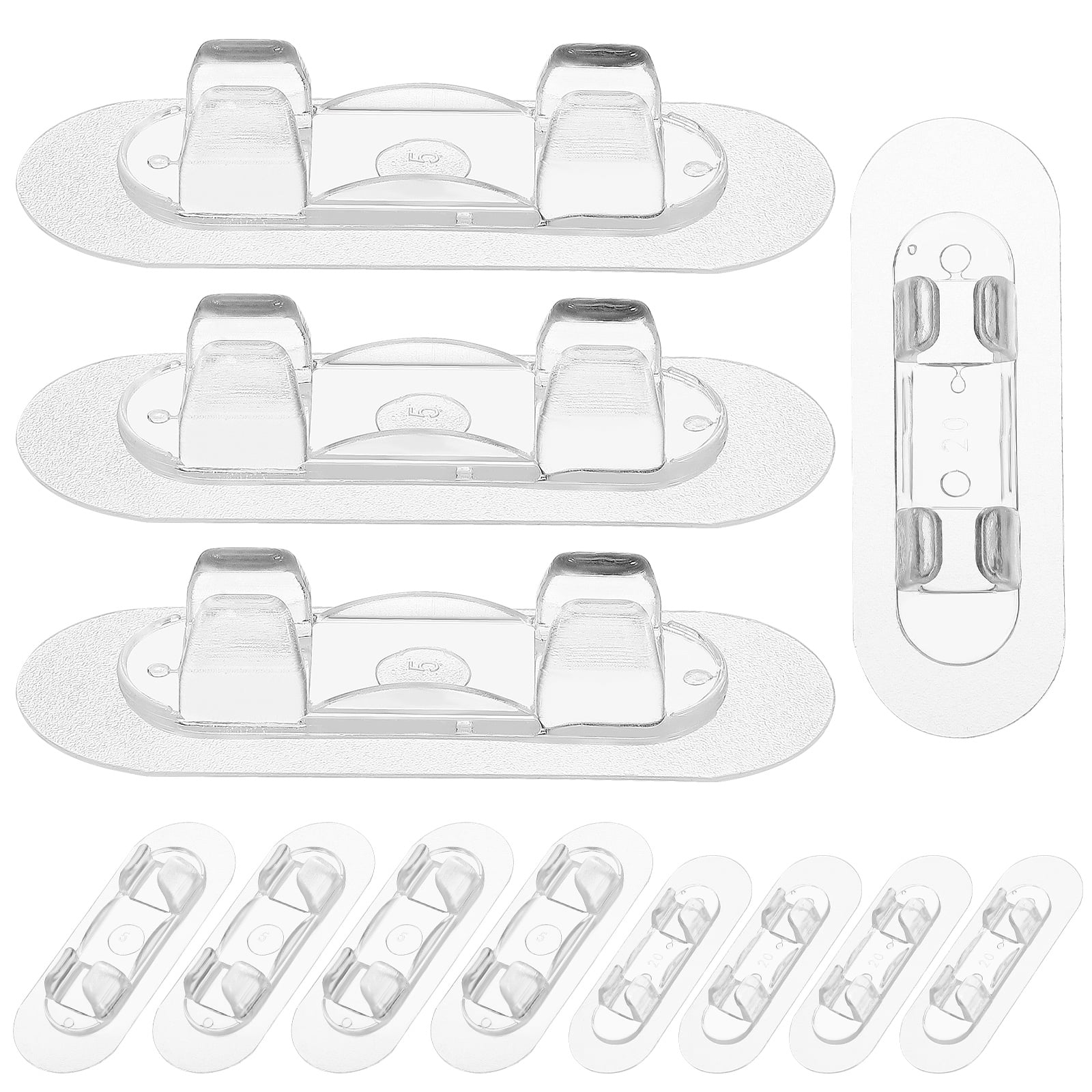 Raindrops 30Pcs Wire Holder Clips Red Adhesive Wall Mounts for Cable ...