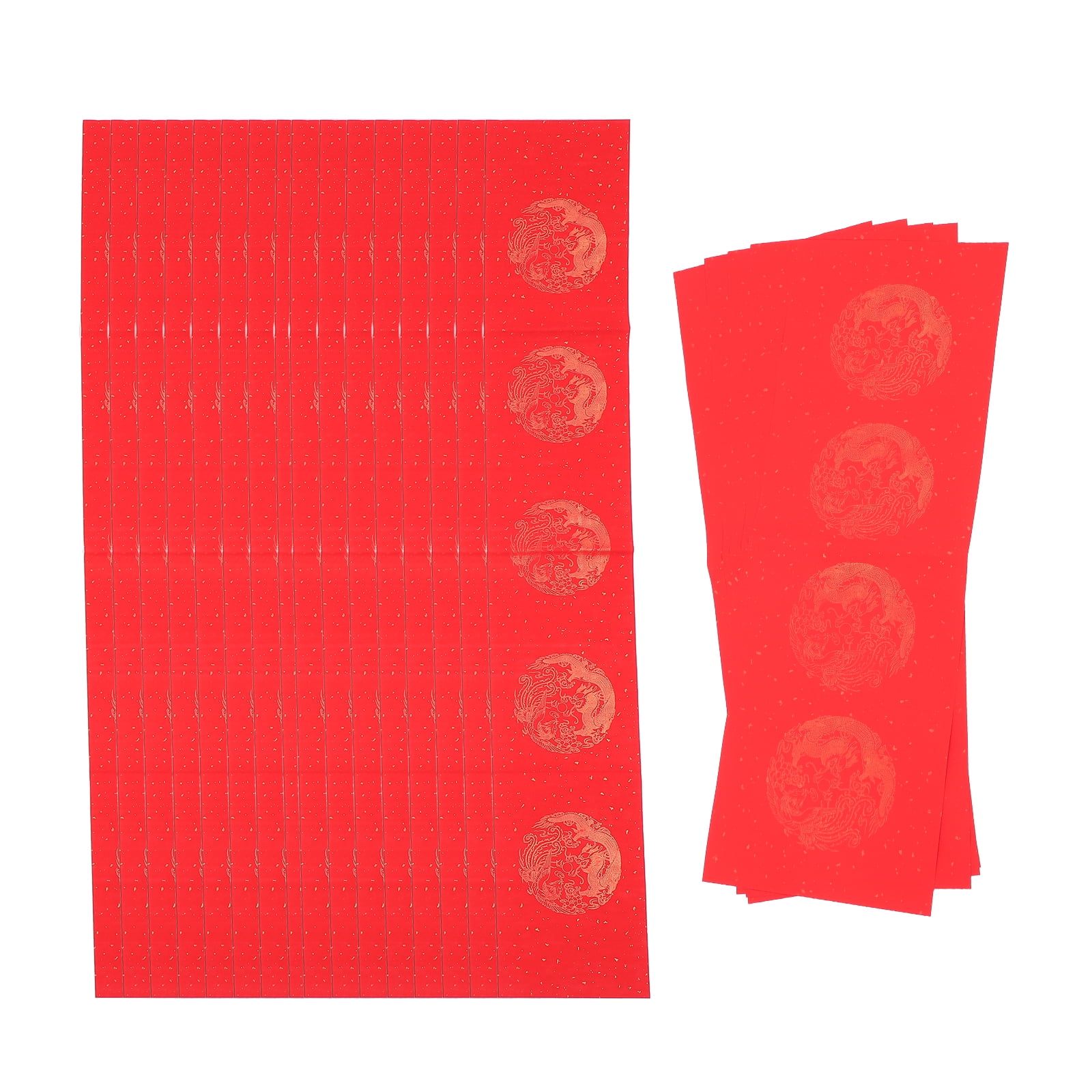 MOKKHNB Calligraphy Practice Paper Red Xuan 30Pcs for New Year and ...
