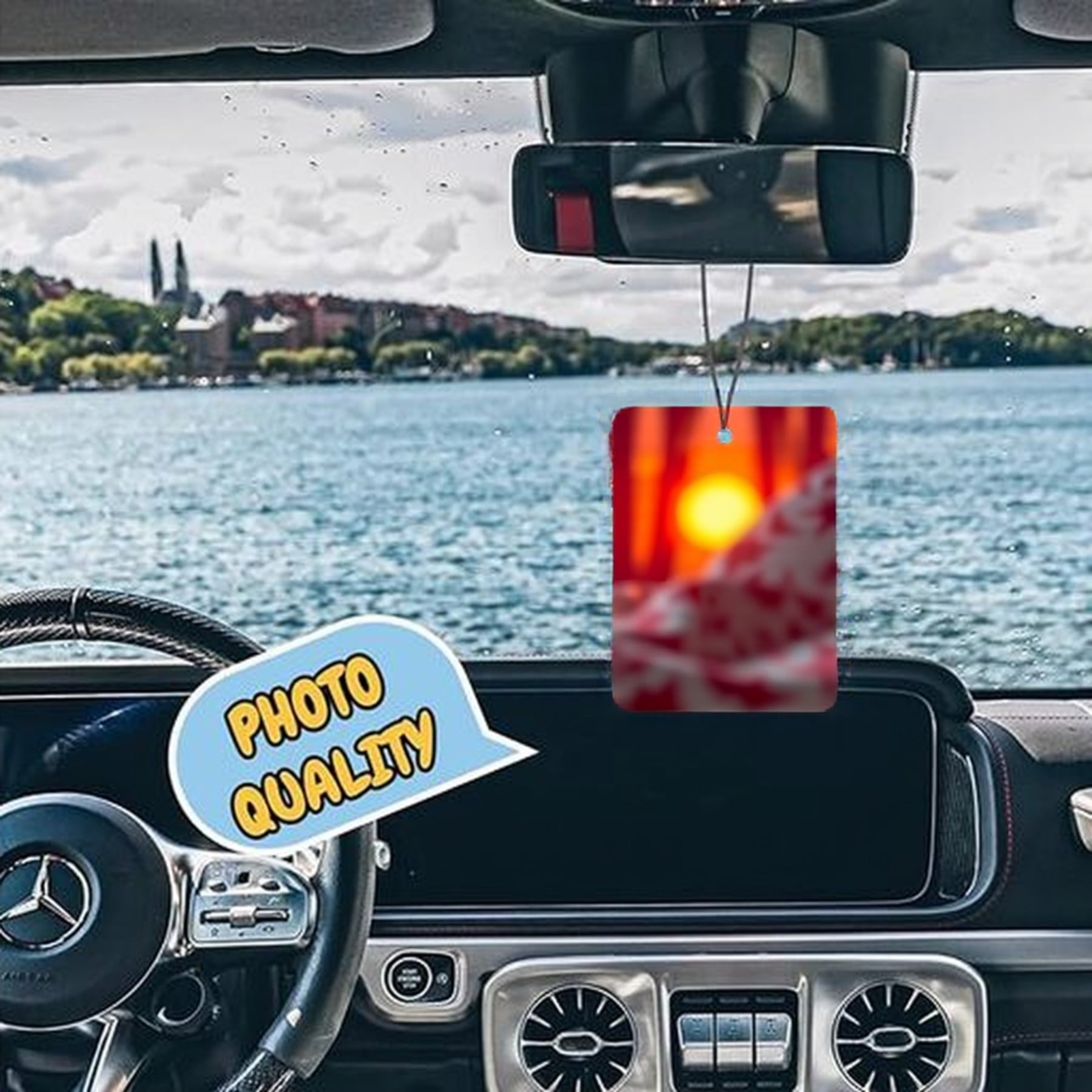 30 Pcs Cozy Red & White Patterned Air Fresheners for Car - Inviting ...